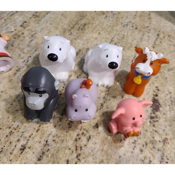 Fisher-Price | Toys | Little People Lot Animals People Fp Ape Hippo ...